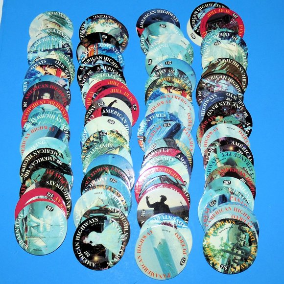 Toys | Pogs Lot American Highways Sailing Adventures Slammer Whammer ...